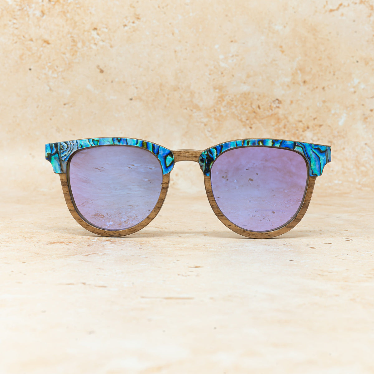 The Original Wood Sunglasses with Abalone Seashell| SLYK Shades