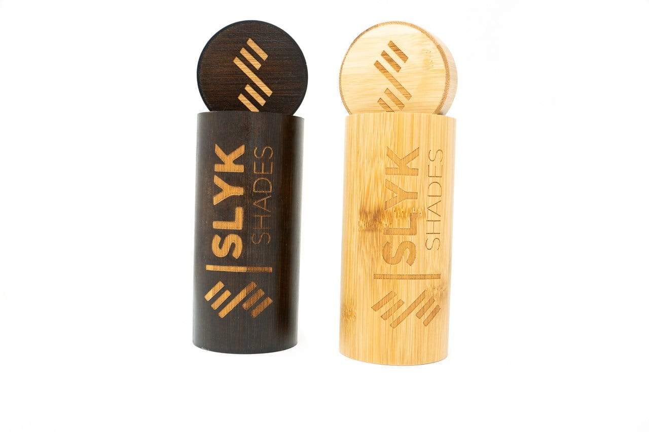 Bamboo Case | Wooden Sunglasses | SLYK Shades